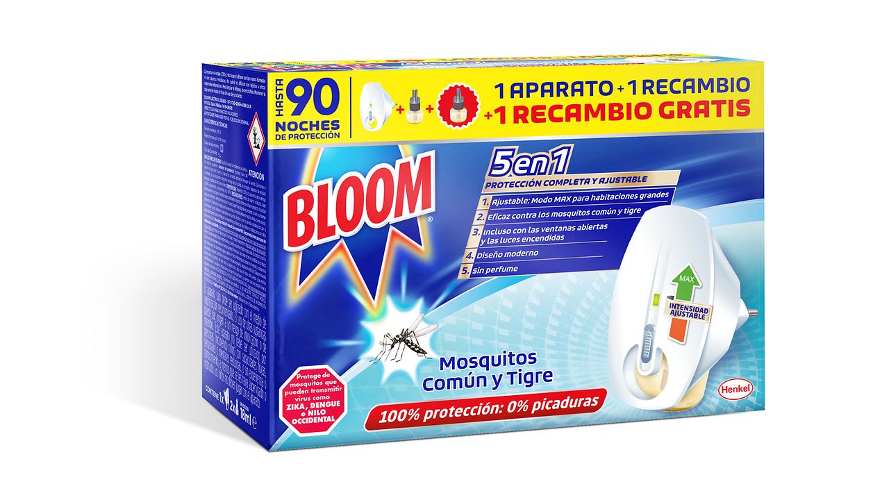 Nuevo packaging Bloom - contra mosquitos que transmiten virus | Henkel.es