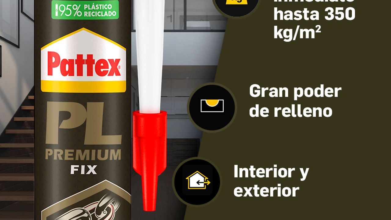 PATTEX PL PREMIUM: Adhesivo con 95% de plástico reciclado